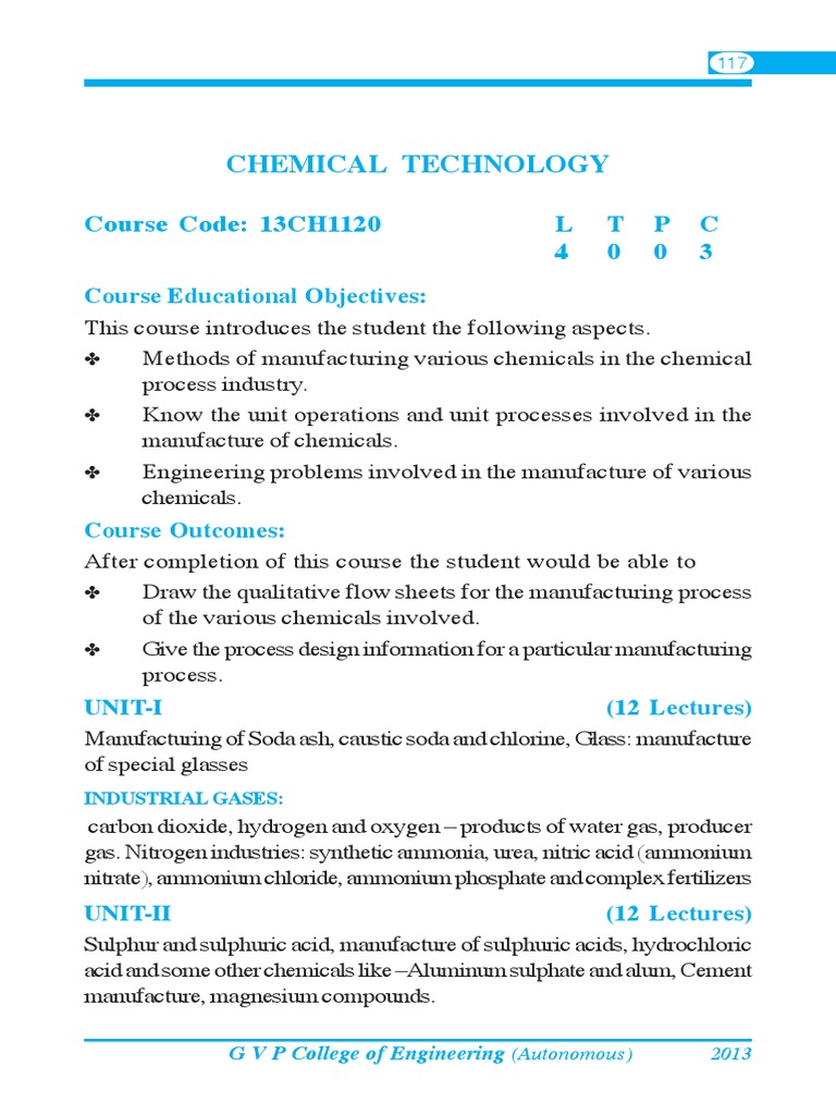 Chemical Technology PDF | PDF | Chlorine | Acid