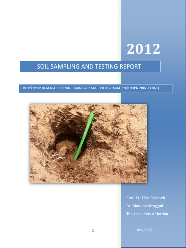 Soil Investigation Report | PDF | Soil | Groundwater