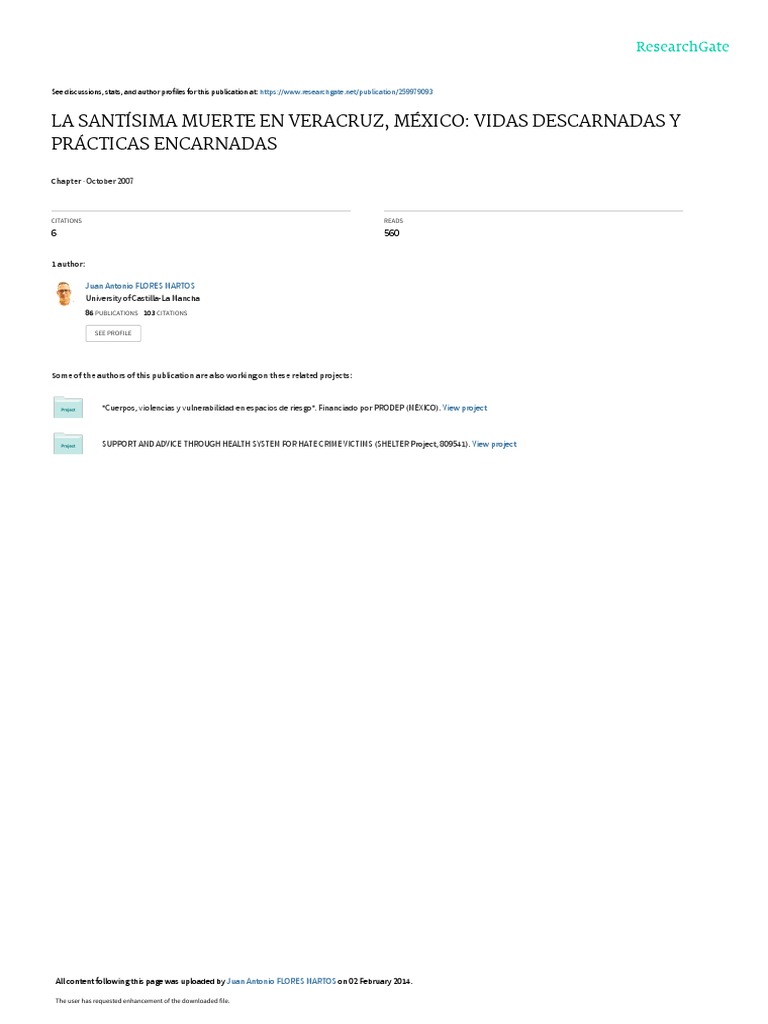 La Santisima Muerte Enveracruz | PDF