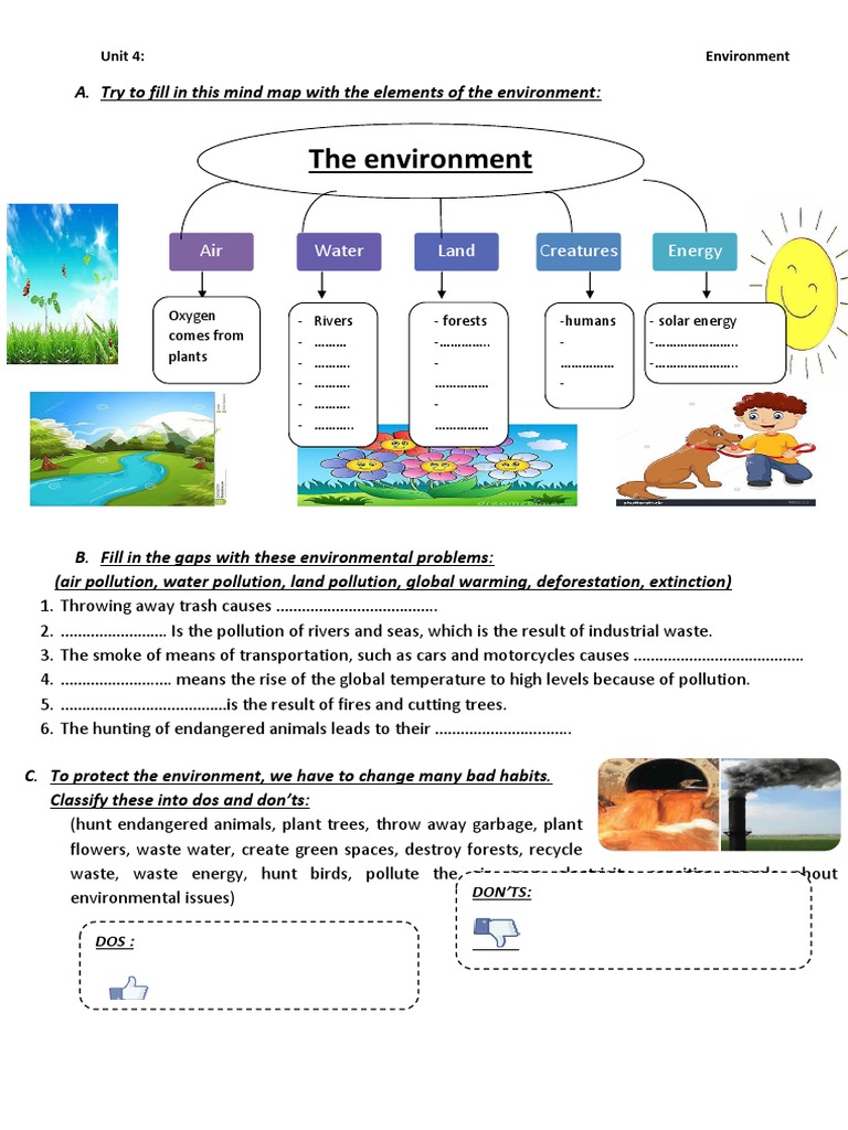 The Environment: Air Water Land Creatures Energy | PDF