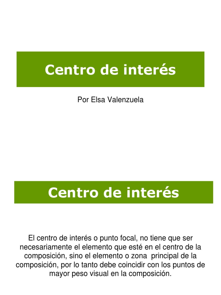 Centro de Interes | PDF | Naturaleza
