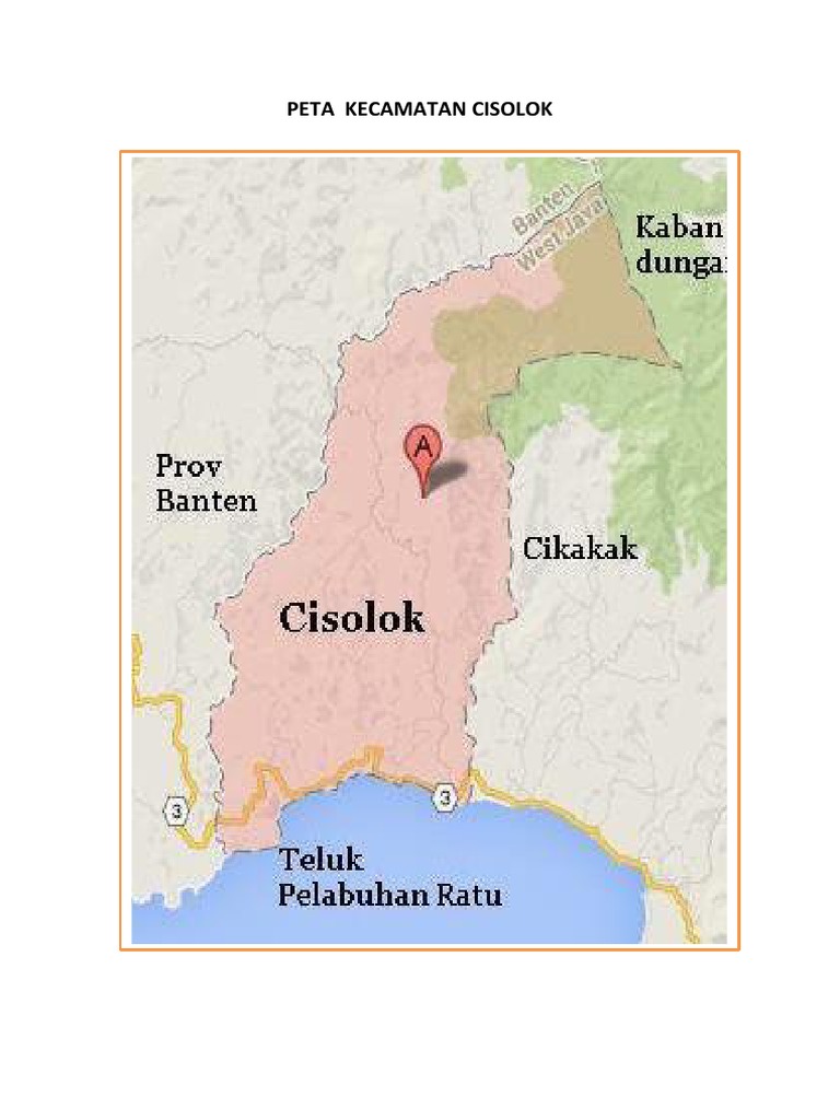 Peta Kecamatan Cisolok | PDF