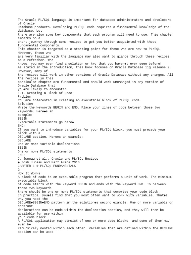 SQL Funda | PDF | Pl/Sql | Oracle Database
