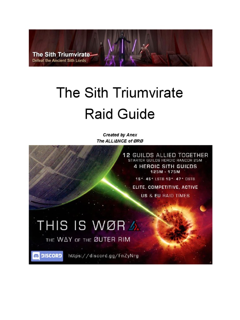 Sith Raid - Teams and Strats | PDF | Sith | Jedi