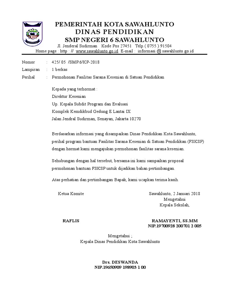 Proposal Sarana Kesenian | PDF