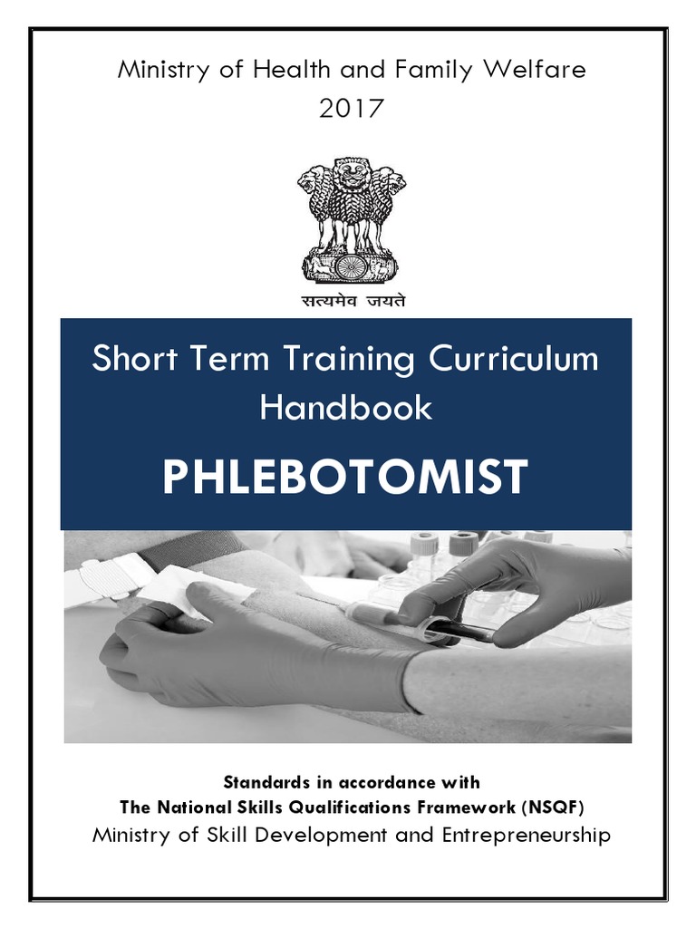 Short Term Training Curriculum Handbook PHLEBOTOMIST | PDF | Electronic ...