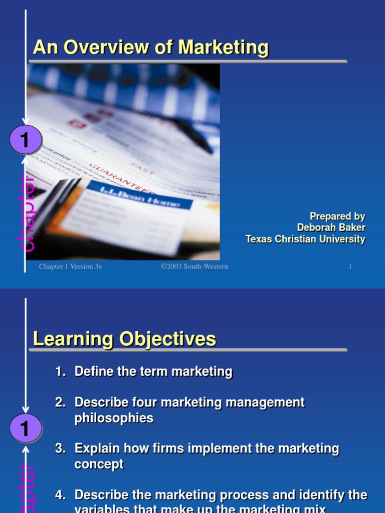 An Overview of Marketing | PDF | Marketing Strategy | Marketing