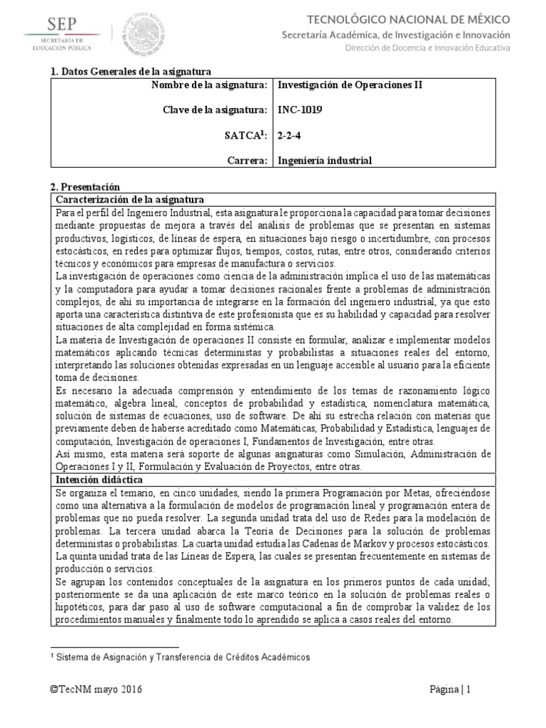 Investigacion de Operaciones II v2 | PDF | Toma de decisiones ...