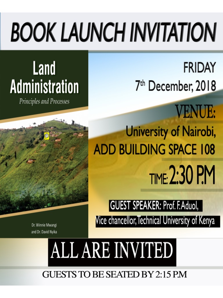Book Launch Poster | PDF