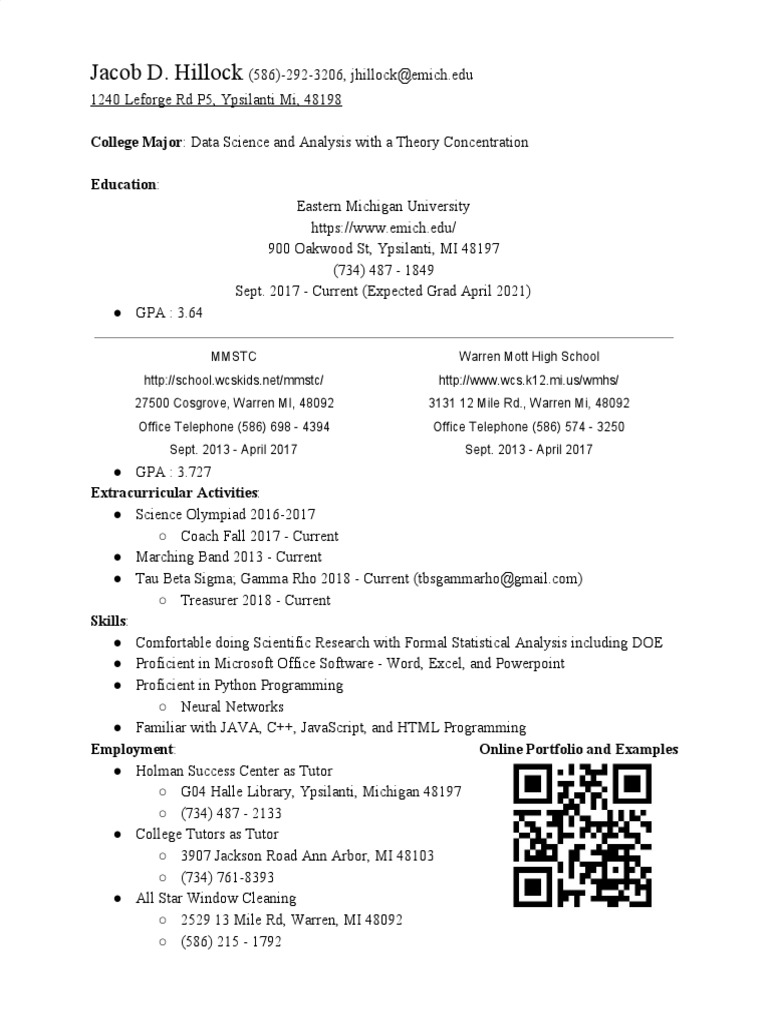 Hillock Jacob - Dsa Resume | PDF