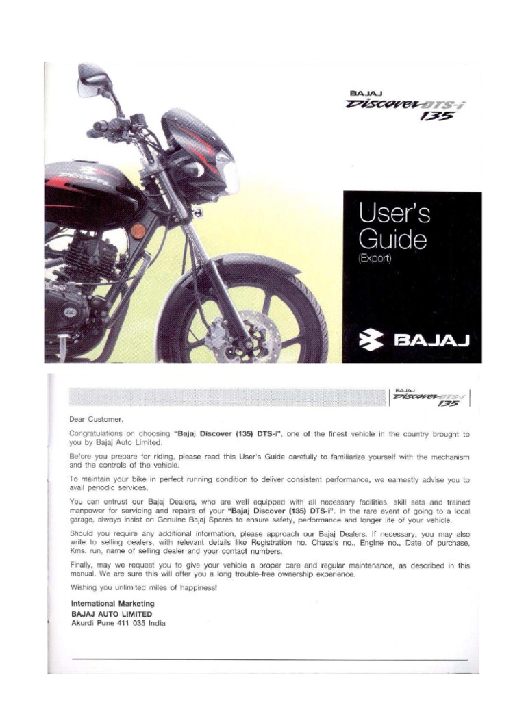 Bajaj Discover 135 | PDF