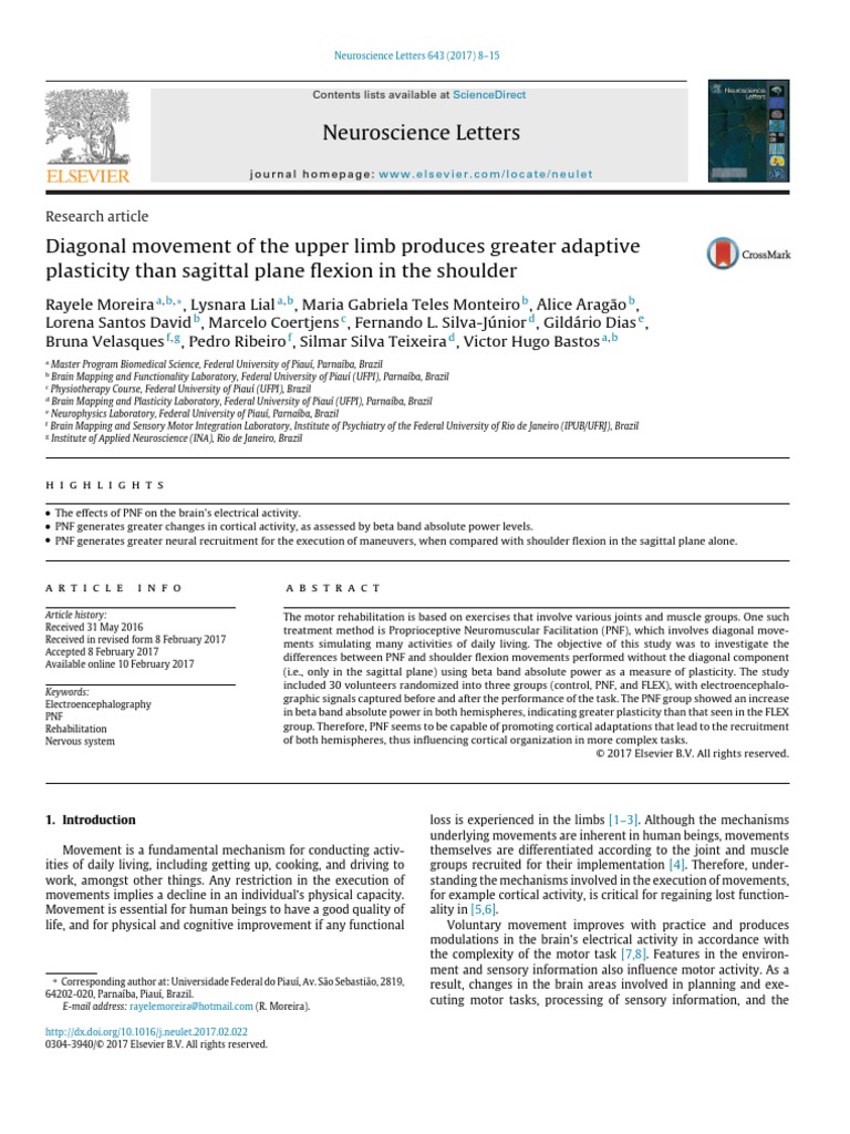 PNF - Neuroscience Letters - Rayele PDF | PDF | Electroencephalography ...