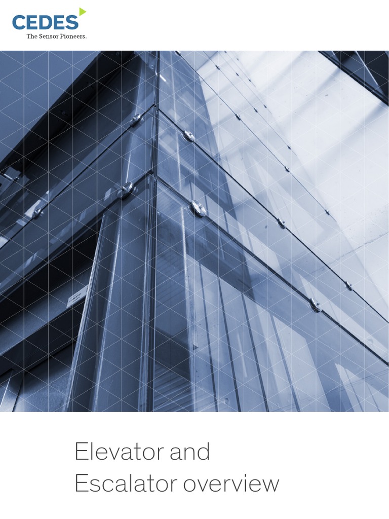 CEDES Elevator Sensor Solutions Overview | PDF | Elevator | Relay