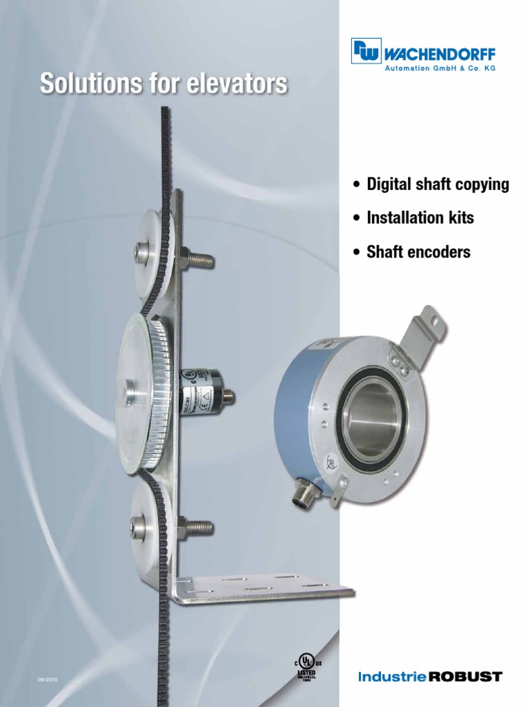 Encoders For Elevators | PDF | Elevator | Belt (Mechanical)