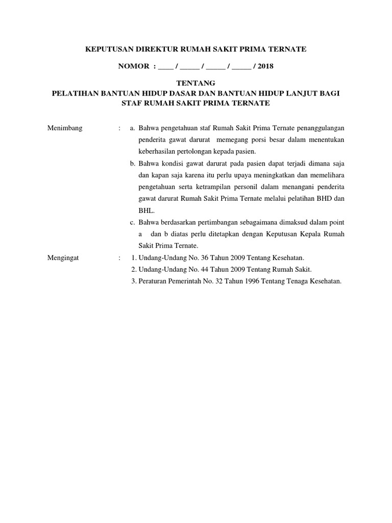 SK BHD & BHL | PDF | Pengembangan Diri