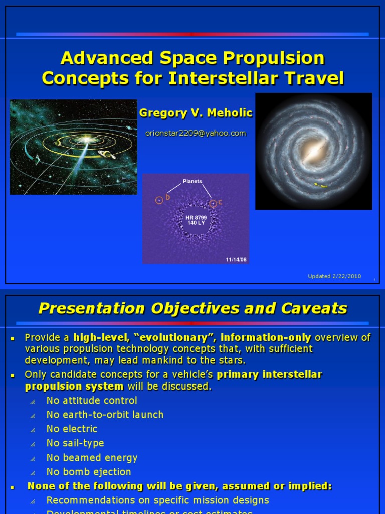 Adv Space Propulsion for Interstellar Travel | Nuclear Fusion ...