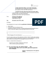 Sample of Rti Application Format | PDF