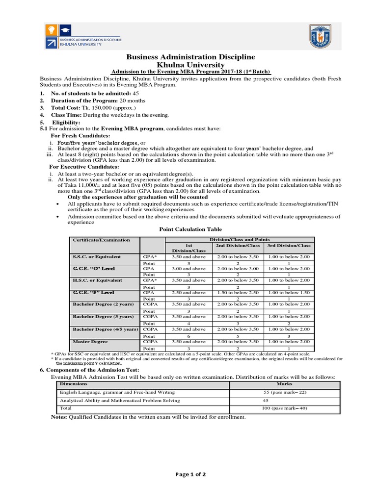 EMBA Brochure 2017 2018updated2 | PDF | University And College ...