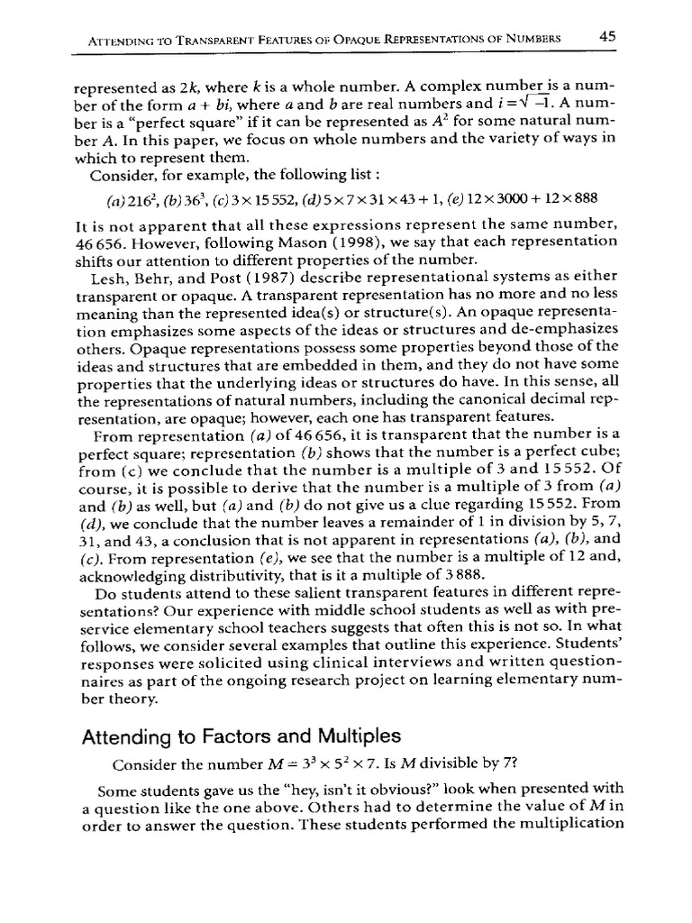 (Albert A. Cuoco, Frances R. Curcio) The Roles of | PDF | Behavior ...