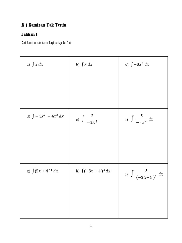 Latihan Kamiran ADD Math | PDF