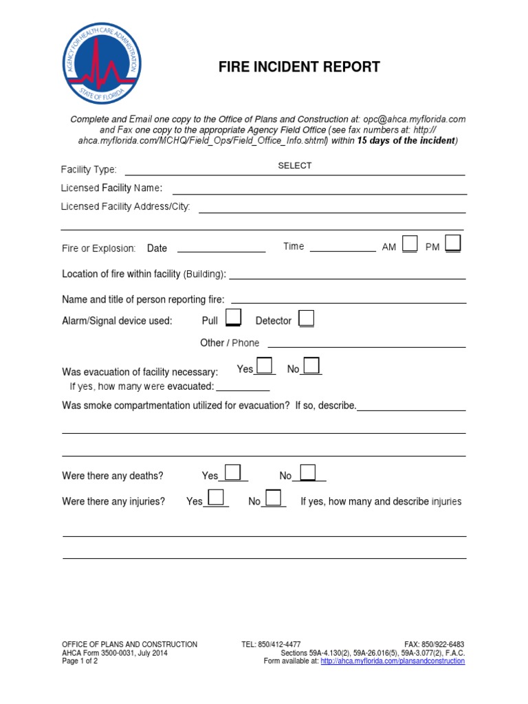 Reporting on a Fire Incident: Details on the Cause, Damage, Response ...