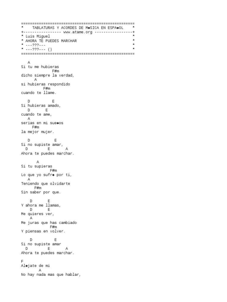 Ahora Te Puedes Marchar | PDF | Ocio