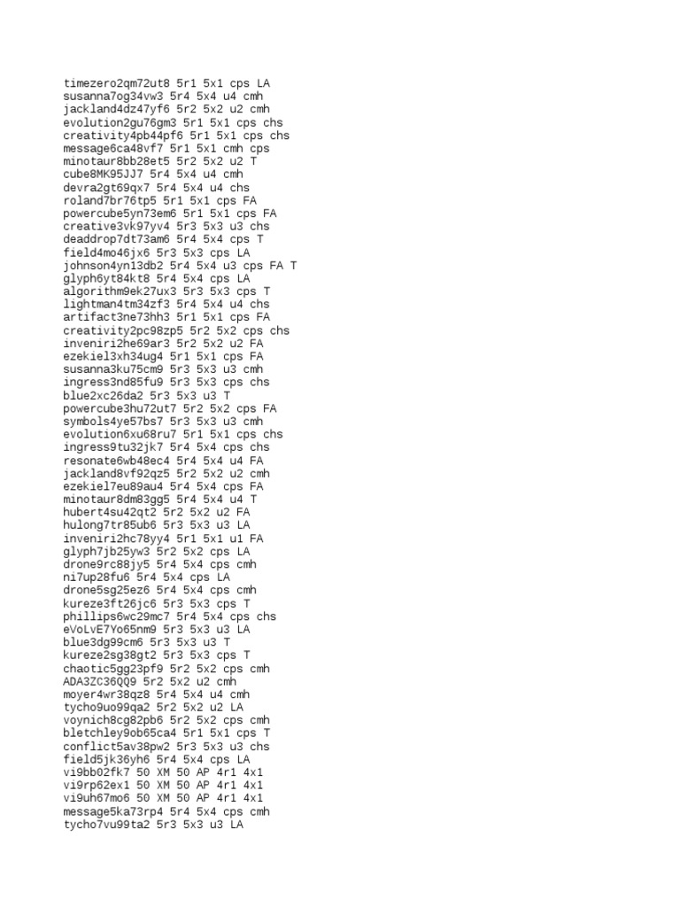 Ingress Passcodes | PDF