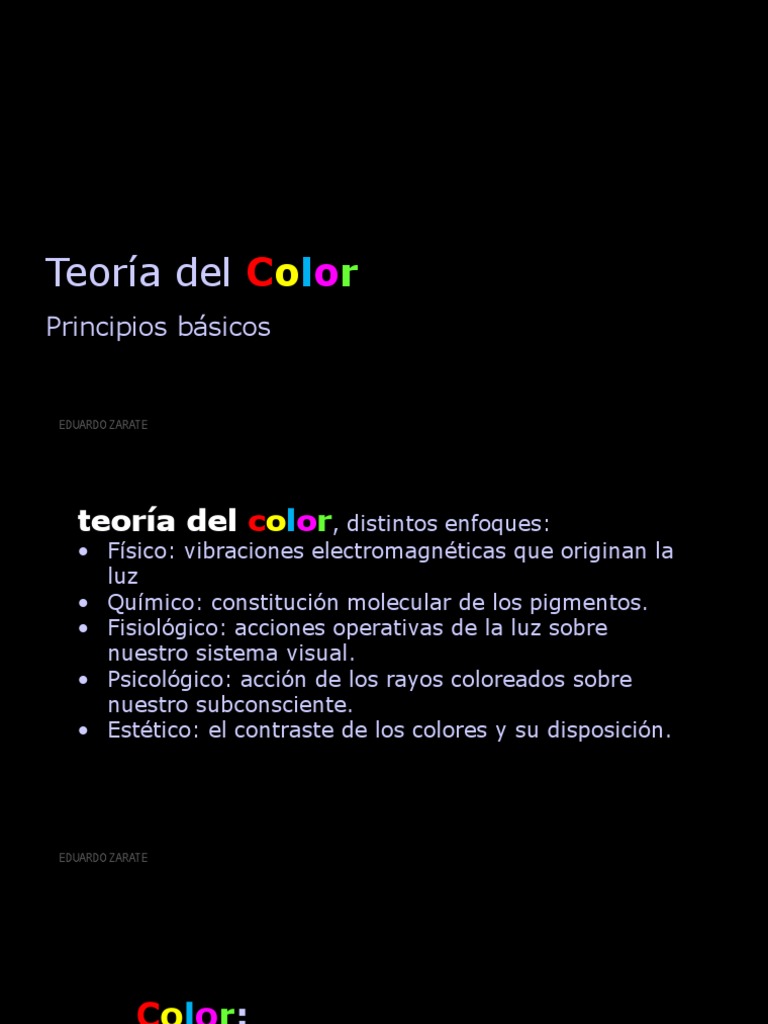 Teoria Del Color - Principios Básicos | PDF | Rojo | Color