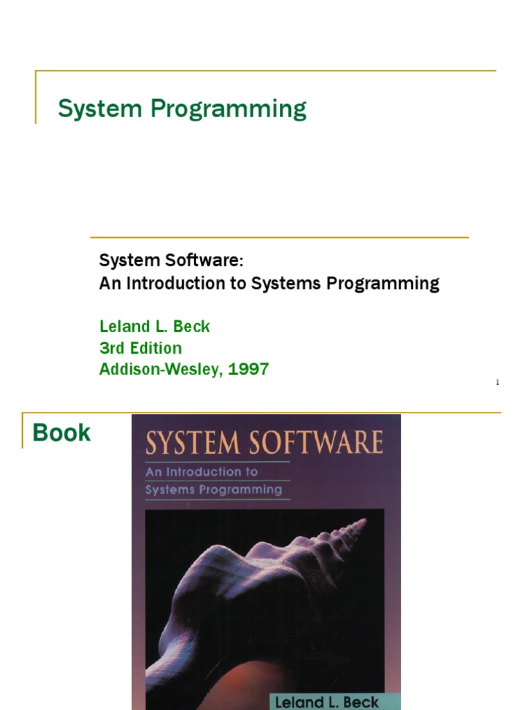 System Software, 3e - Leland L.beck | Download Free PDF | Assembly ...