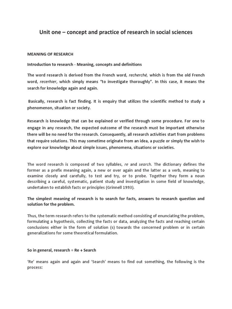 Social Work Research Methods Basw 3rd Year | Download Free PDF ...