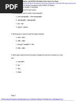 W3Schools HTML Quiz Test PDF | PDF | Html | Html Element