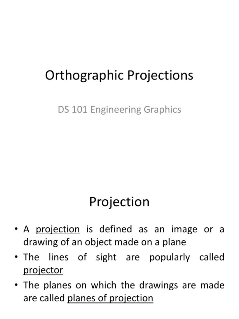 Lecture 3 Orthographic Projections | PDF | Classical Geometry | Mathematical Objects
