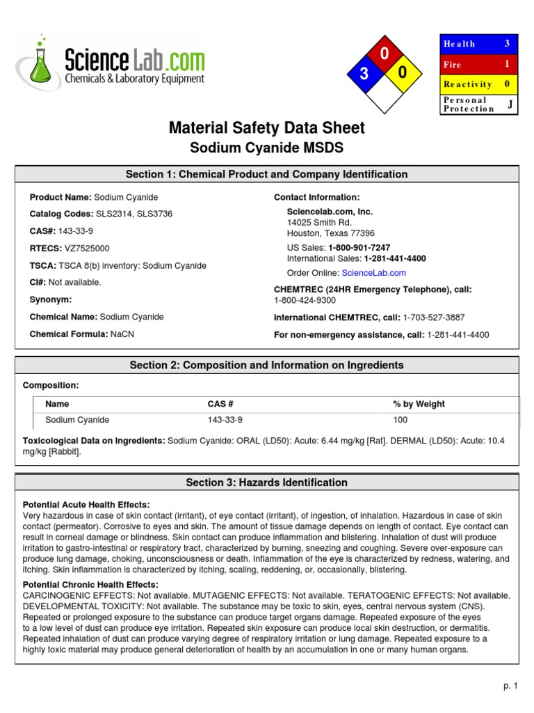 Msds PDF | PDF | Toxicity | Explosion