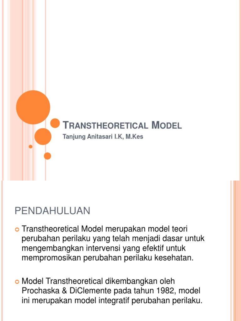 Model Transtheoretical: Tahapan Perubahan Perilaku | PDF | Pengembangan ...