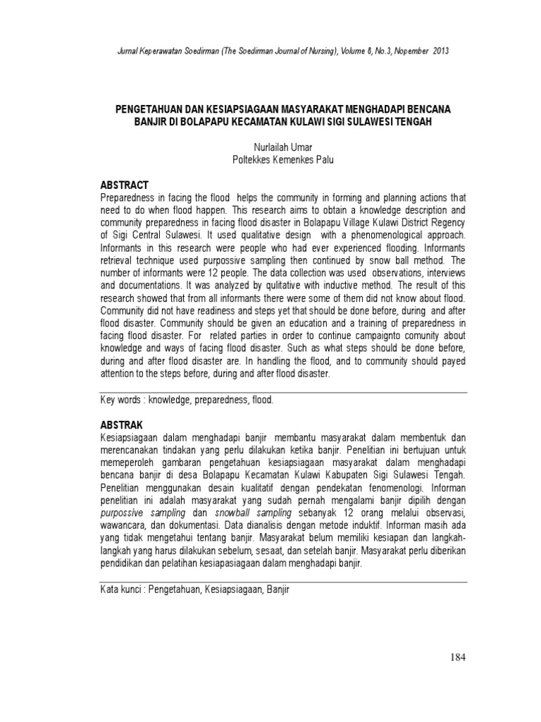 ID Pengetahuan Dan Kesiapsiagaan Masyarakat PDF | PDF ID Pengetahuan Dan Kesiapsiagaan Masyarakat PDF | PDF