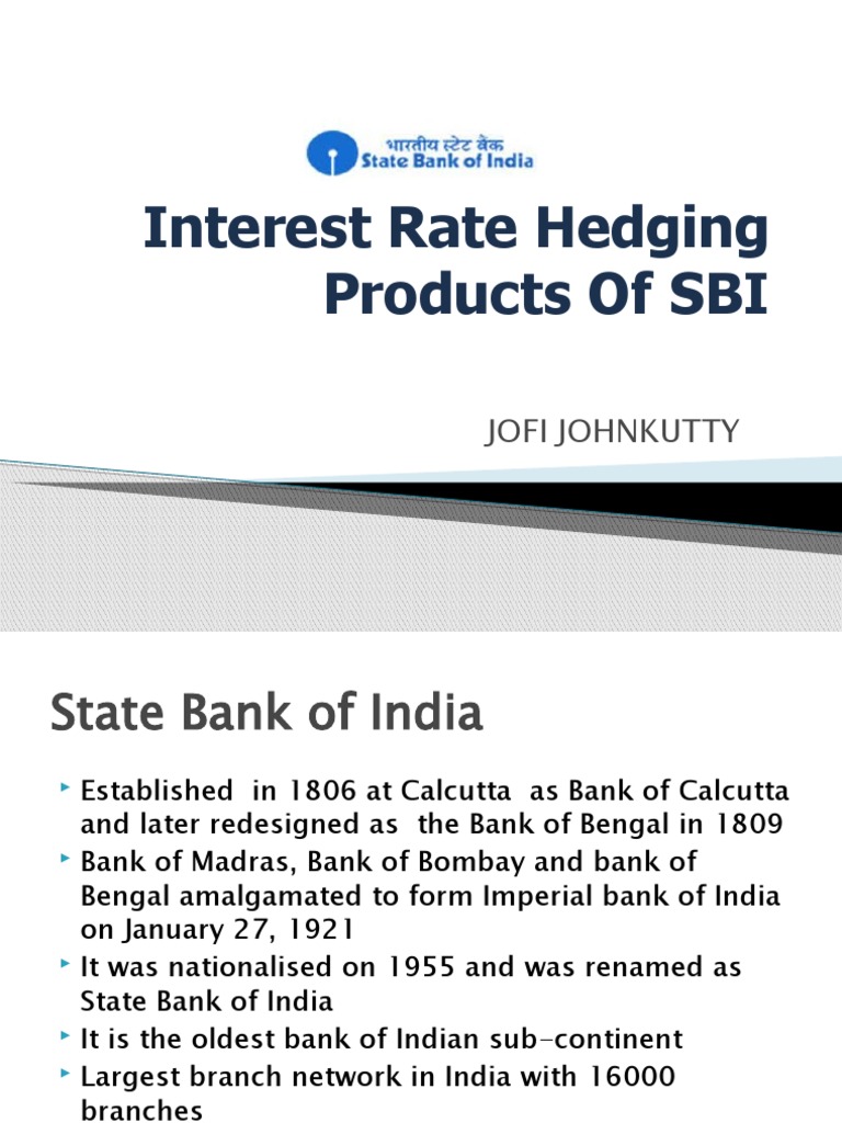 Interest Rate Hedging Products of SBI | PDF | Swap (Finance ...
