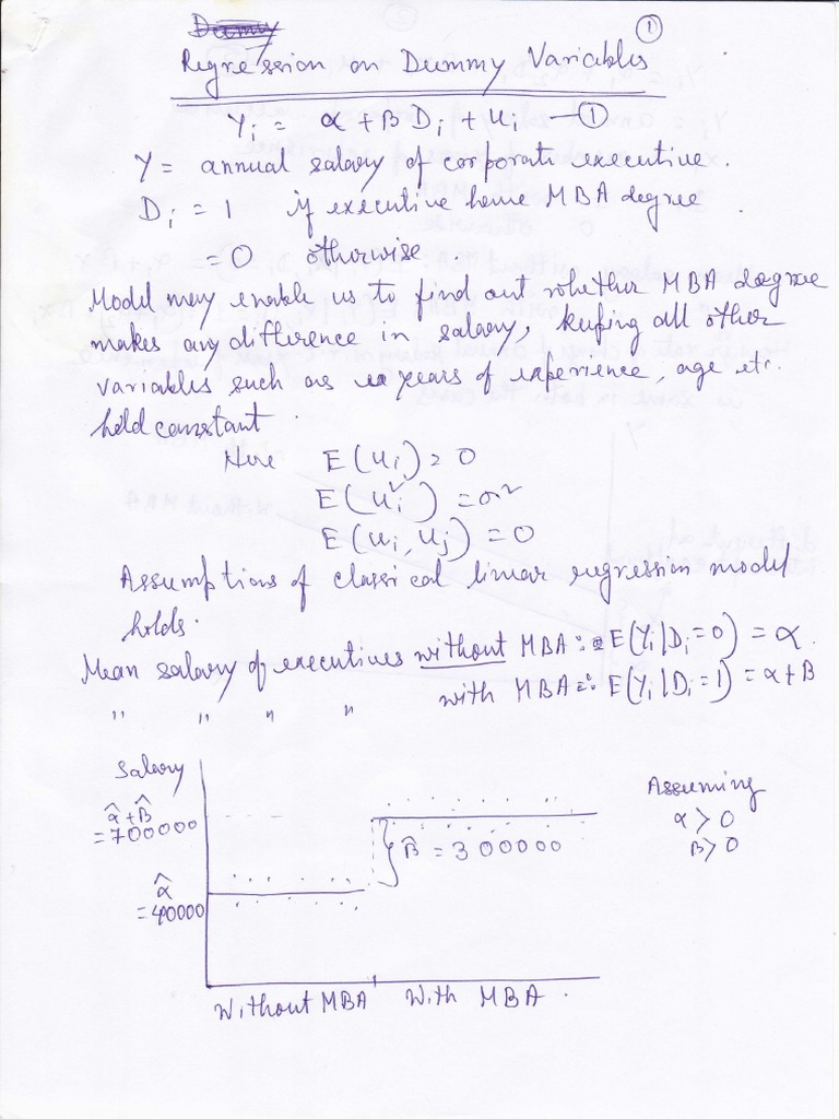 Dummy Variable | PDF