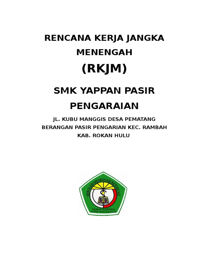 Rks - RKJM (Empat Tahunan) SMK Yappan 2018 | PDF | Bisnis