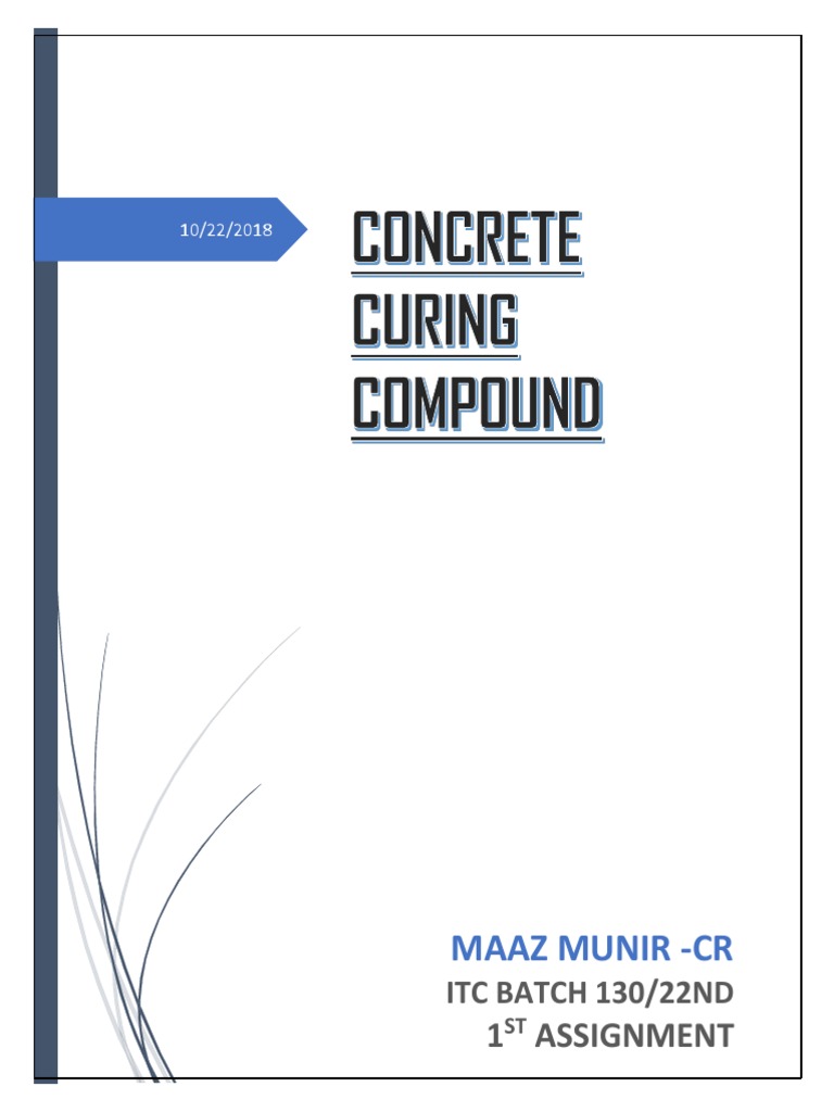 Maaz Munir - CR: 1 Assignment | PDF | Paint | Concrete