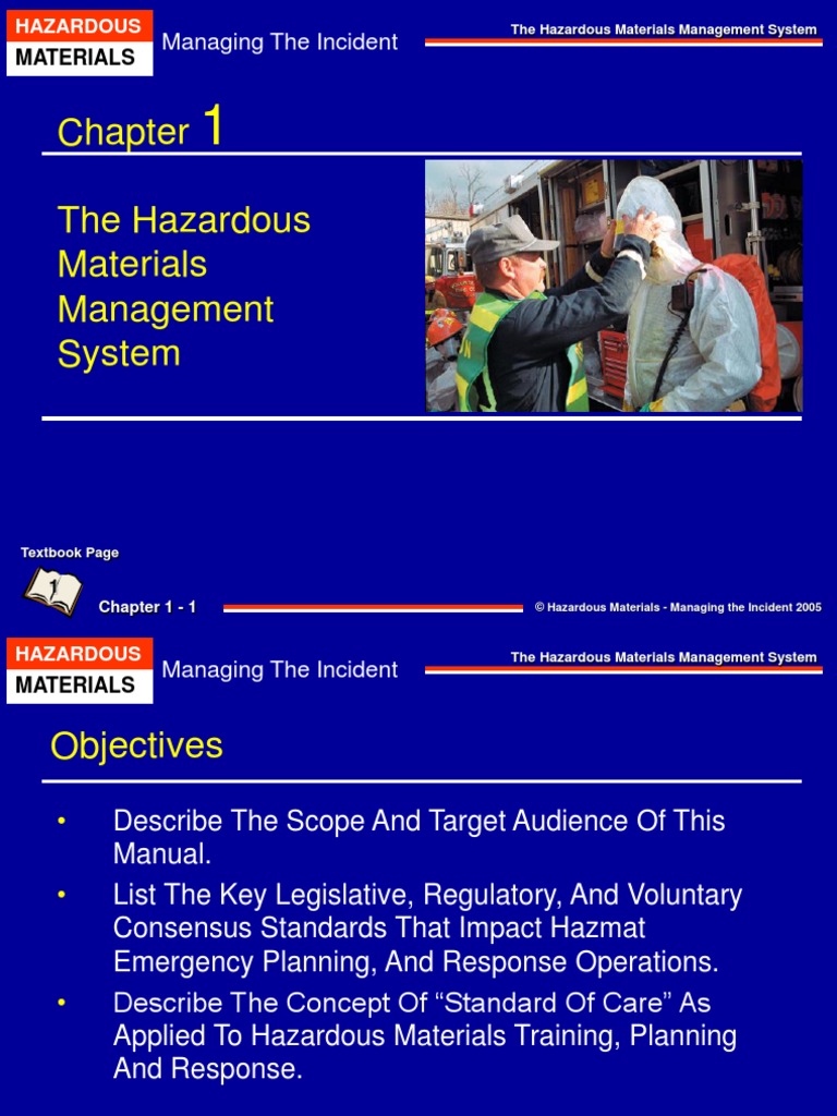 The Hazardous Materials Management System | PDF | Dangerous Goods ...
