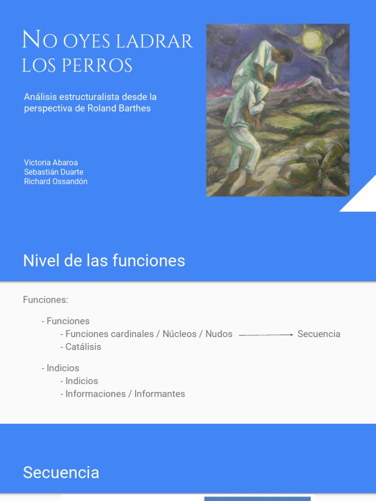 Barthes - No Oyes Ladrar Los Perros | PDF