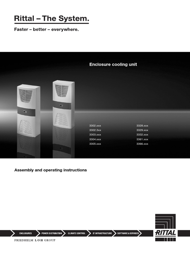 Rittal 3303500 Instrucciones 3 6454 | PDF | Electrical Connector | Switch
