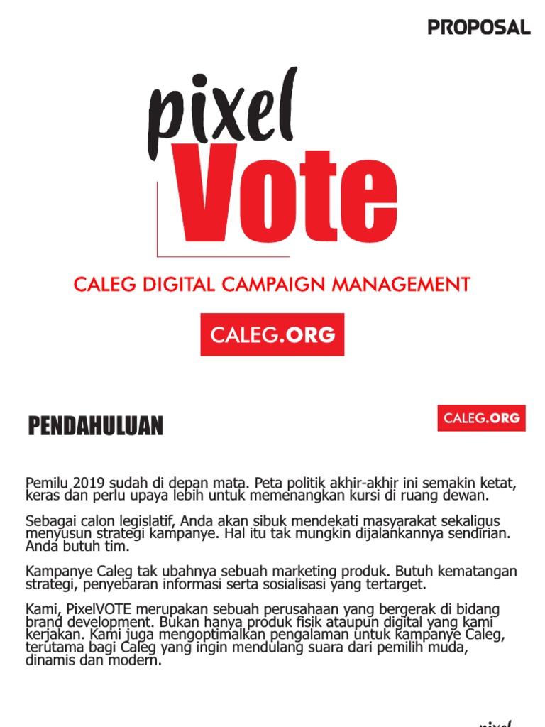 Proposal Caleg 1 | PDF