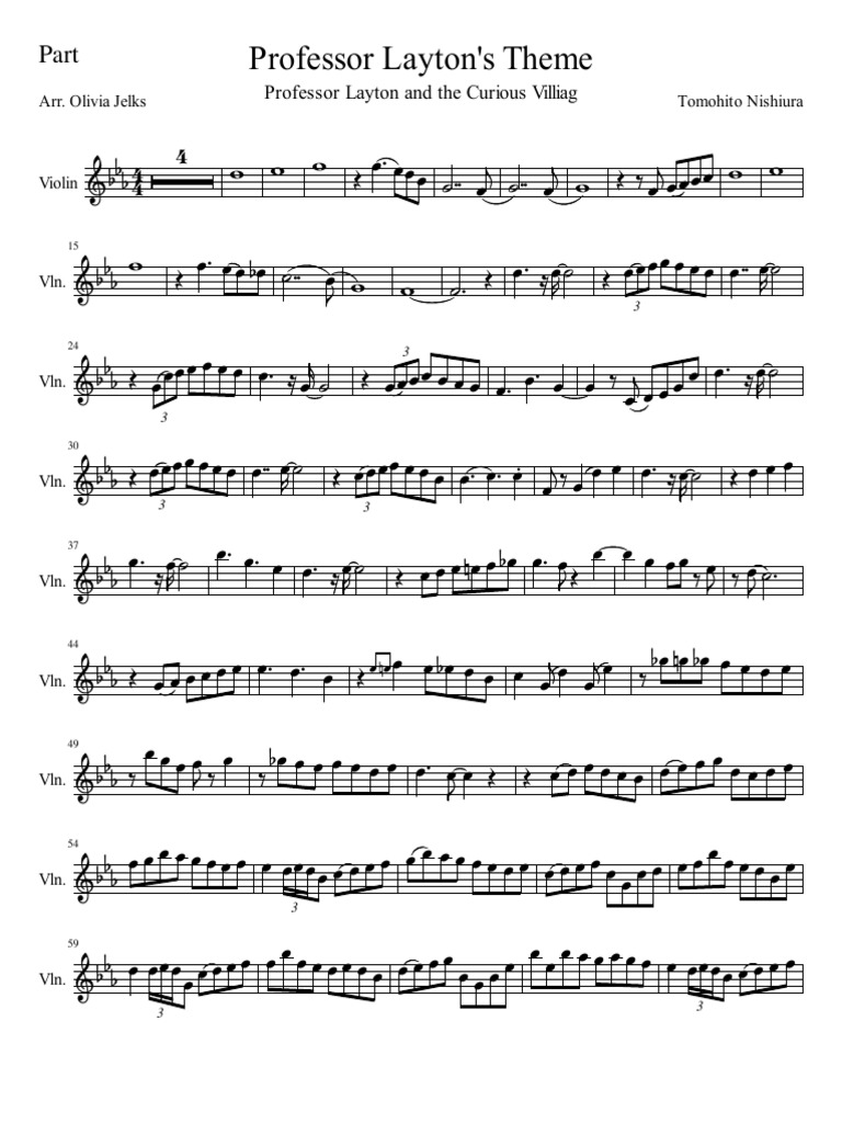 Professor Layton's Theme | PDF | Leisure | Sports