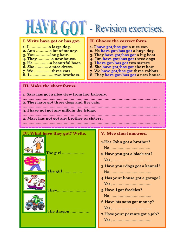 Has Got Worksheet | PDF