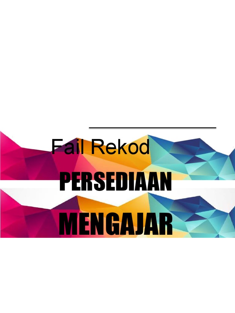 Rekod Persediaan Mengajar 2019 | PDF