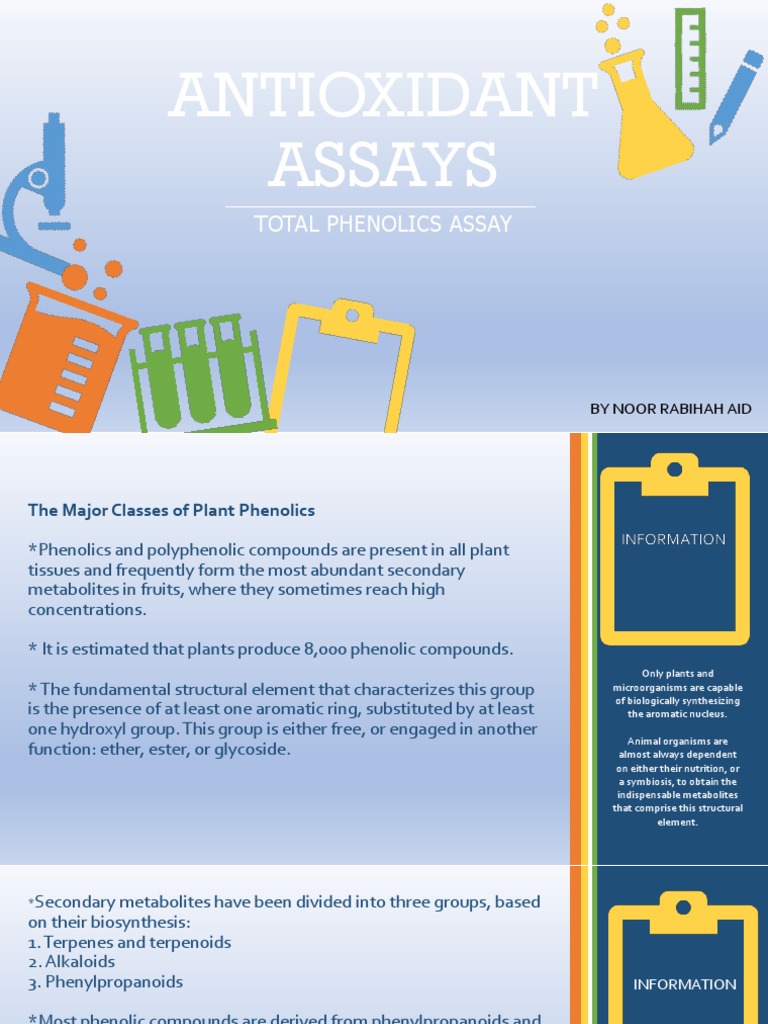 Antioxidant Assays: Total Phenolics Assay | PDF | Polyphenol | Phenols