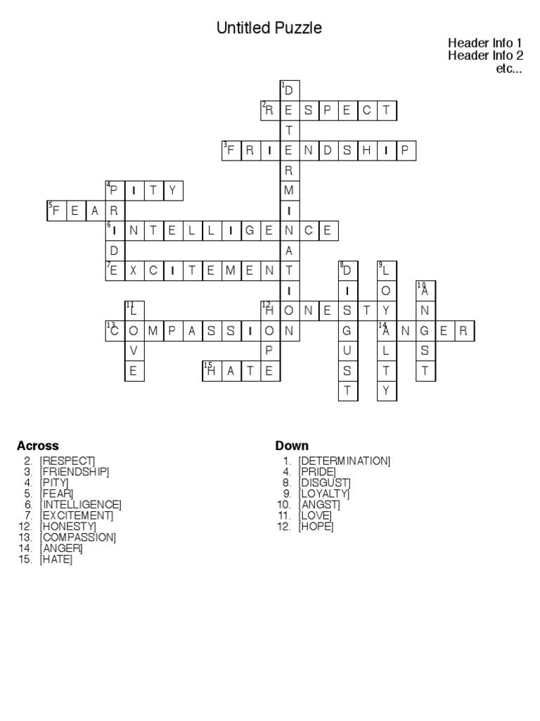 Puzzle Exam | PDF | Emotions