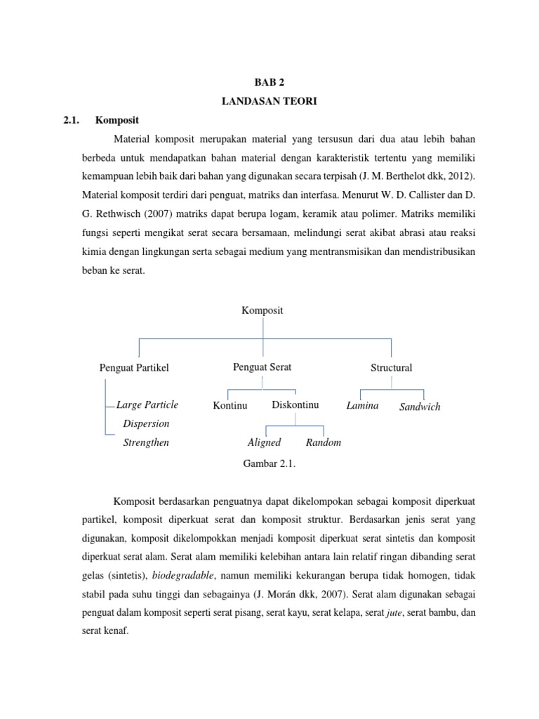 Teori Komposit dan Bambu dalam Material Sains | PDF