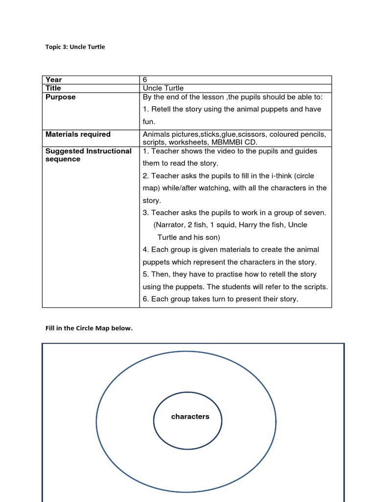 MBMMBI Year 6-Uncle Turtle | PDF